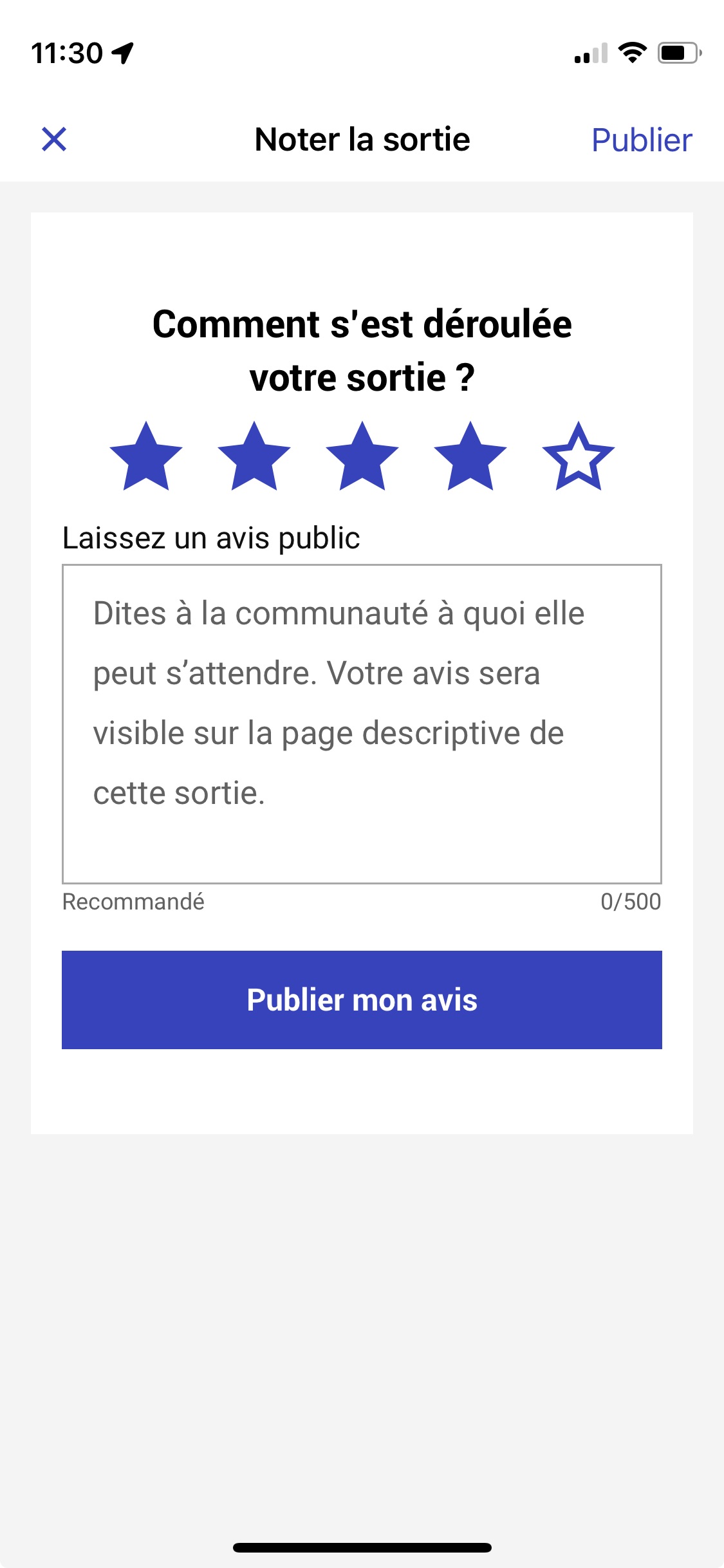 Comment noter ou commenter une sortie que j'ai effectuée ? – Support et ...